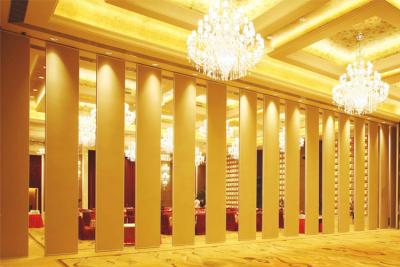 China Soundproof Decorative Movable Room Partition Wall 65mm Panel Thickness Aluminum Frame for sale