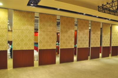 China Soundproof Movable Partition Wall 65mm to 125mm Aluminum Frame Conference Hall for sale