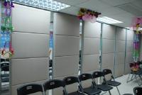 China Top Hanging System Movable Soundproof Partition Wall / Sliding Folding Partitions for sale