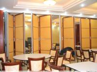 China MDF + Aluminum Acoustic Sliding Partition Wall , Movable Partition Wall Boards for sale