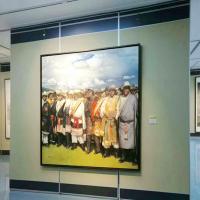 China Interior Hidden Door Folding Exhibition Partition Walls / Movable Gallery Walls for sale