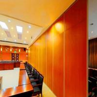 China Aluminum Frame Folding Panel System Movable Acoustic Partition Wall 65mm Thickness 600-1230mm Width for sale