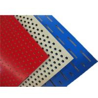 China Melamine Perforated Wood Acoustic Panel 12mm 600x600mm Polyester Fiber Sound Absorbing Board for sale