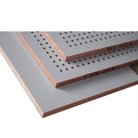 China MDF Perforated Wood Acoustic Panels 12-18mm Recording Room Sound Absorption for sale