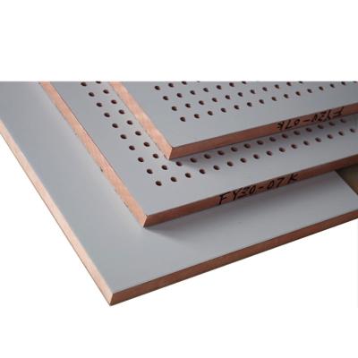 China MDF Perforated Wood Acoustic Panels 12-18mm Recording Room Sound Absorption for sale
