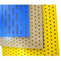China Fireproof Slot Perforated Acoustic Wood Panels 12-18mm for Restaurant Sound Absorption for sale