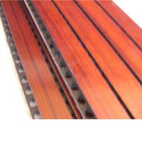 China Anti Moisture MDF Grooved Acoustic Panel 12-18mm for Music Studio Sound Absorption for sale