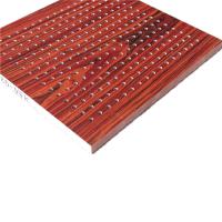 China Perforated Wood Polyester Fiber Acoustic Wall Panel 12mm Fire Retardant Melamine Finished for sale