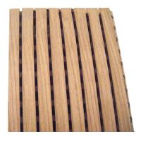 China MDF Acoustic Panels Soundproof Grooved Wood 12mm 18mm for Wall Ceiling for sale