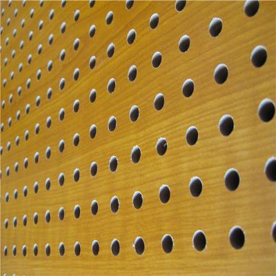 China KTV Perforated Wood Acoustic Panels MDF Soundproof Board - 2440x197mm Size, 12-18mm Thickness with A1 Fire Rating for sale