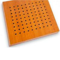 China Soundproof Perforated Wood Acoustic Panels 12-18mm Thickness 600x600mm to 2400x1200mm Sizes with 700kg/m³ Density for sale
