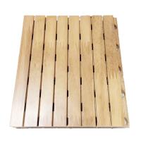 China Sound Absorbing Board Fire Retardant Finished Function Room Wood Grooved Acoustic Panel for sale