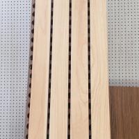 China Polyester Fiber Grooved Acoustic Panel 12mm 18mm for Home Decoration Sound Absorbing for sale