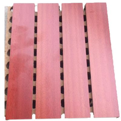 China Fiber Wood Plastic Grooved Acoustic Tiles 2440x133mm for Soundproofing Walls for sale