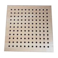 China Perforated Wood Acoustic Panels A1 Fireproof Sound Insulation Wall Boards 2440x197mm for sale