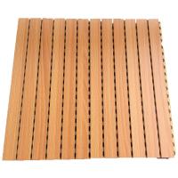 China Sound Absorption Grooved Acoustic Panel Wooden Wall Panels with 3-15mm Hole Sizes for Conference Rooms for sale