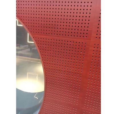 China Cinema Perforated Wood Acoustic Panels 18mm MDF Carved Pattern Sound Absorption for sale