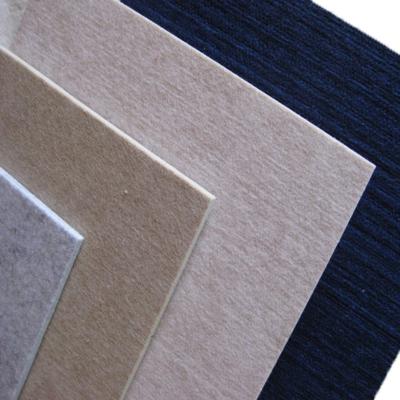 China Polyester Fiber Acoustic Panel 2440x1220x12mm Sound Absorbing Board NRC 0.95 for sale