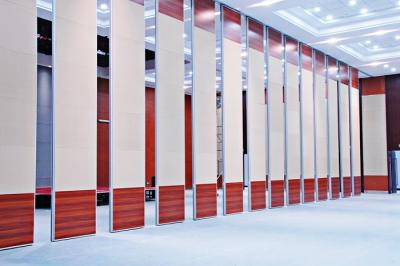 China Acoustic Mdf Board Folding Partition Walls With Aluminium Frame for sale