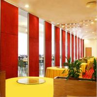 China Acoustic Folding Wooden Partition Wall 1200mm Panel Aluminum Track Banquet Hall for sale