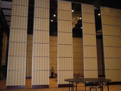 China Aluminium Sliding Partition Walls 65-100mm Soundproof 55dB for Banquet Halls for sale