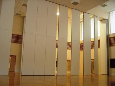 China Function Hall Decorative Acoustic Room Dividers / Sliding Operable Wall Panel for sale