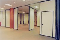 China Office Foldable Movable Partition Walls Wooden Melamine Finish for sale