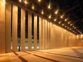 China Soundproof Removable Office Hotel Partition Walls With Semi Automatic Electric System for sale