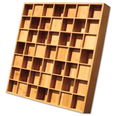 China Fireproof Acoustic Diffuser Panels 600x600mm 112mm Thick Cedarwood B2 Fire Rated for Professional Sound Diffusion for sale