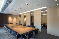 China 65mm Thickness Melamine Removable Office Partition Wall / Sliding Wall Panels for sale