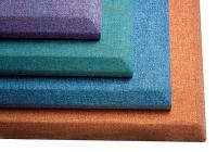 China Fiberglass Acoustic Fabric Panel 50mm Thickness with 0.5 m²·K/W Thermal Insulation and B1 Fire Rating for sale