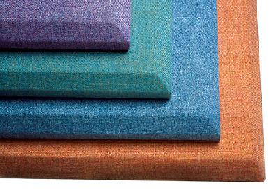 China Fiberglass Acoustic Fabric Panel 50mm Thickness with 0.5 m²·K/W Thermal Insulation and B1 Fire Rating for sale