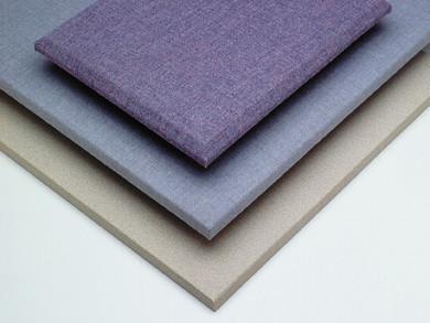 China Fabric Covered Acoustic Wall Panels 96kg/m³ Density with 0.5 m²·K/W Thermal Insulation and Class A Fire Rating for sale