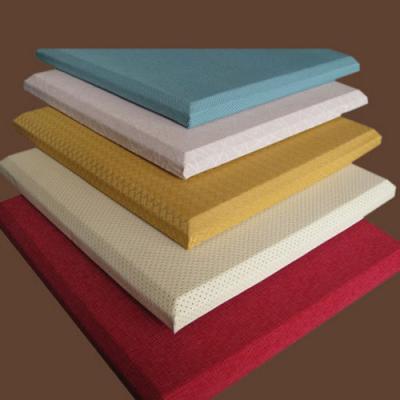 China Fireproof Acoustic Fabric Wall Panels 600x600mm & 1200x600mm with B1 Fire Rating and 0.8-1.1 Sound Absorption for sale