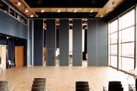 China Melamine Board Movable Partition Walls 65-125mm Thickness Aluminum Sliding Room Partitions for sale
