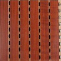 China 12mm Thickness Decorative Wooden Grooved Acoustic Panel for Ceiling and Wall for sale