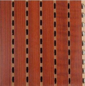 China 12mm Thickness Decorative Wooden Grooved Acoustic Panel for Ceiling and Wall for sale