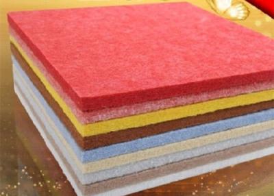 China 9mm Thickness Red Polyester Fiber Acoustic Panels 1220x2420mm B1 Fire Rated for Cinema and Studio Applications for sale