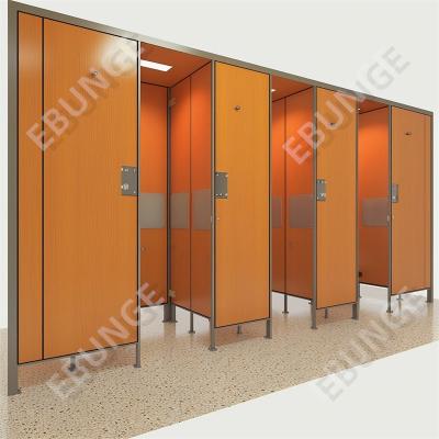 China HPL Toilet Partition Wall 1950mm Height with Fire Resistance and Full Privacy - Top Mounted Commercial Restroom Stall for sale