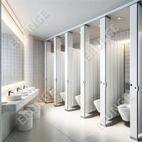 China 18mm Fire Resistant Toilet Partition Wall with 304 Stainless Steel Hardware - 1950mm Height Customizable HPL Construction for sale