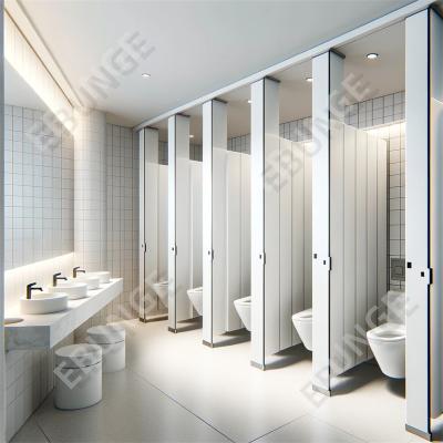 China 18mm Fire Resistant Toilet Partition Wall with 304 Stainless Steel Hardware - 1950mm Height Customizable HPL Construction for sale