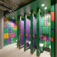 China HPL Toilet Partition Wall 12mm/18mm Thickness with Full Privacy and Water Resistance for Commercial Restrooms for sale