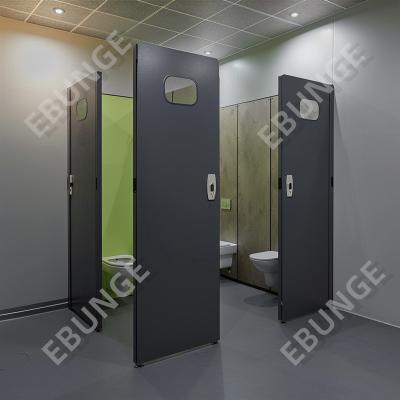 China Ebunge HPL Toilet Partition Wall - 12mm/18mm Thickness, Water & Fire Resistant, Floor/Top Mounted Commercial Restroom Solution for sale