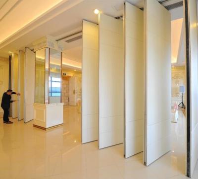 China Auditorium Wooden Movable Partition Walls 12mm MDF Sliding Room Dividers Soundproof for sale