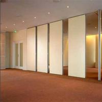 China Acoustic Folding Door Partition No Floor Track 85mm Thick Sliding Partition for Banquet Hall for sale