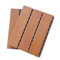 China MDF Wooden Grooved Acoustic Panel 133x2440mm with 12-18mm Thickness for Studio Sound Absorption for sale