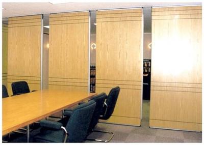 China Customized Soundproof Office Wooden Partition Wall 65mm Thick Movable Room Dividers STC 32-45dB for sale