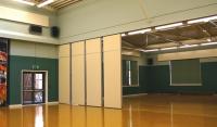 China Acoustic Fabric Sliding Hotel Movable Partition Walls 65mm 85mm 100mm Aluminium Track Roller for sale