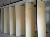 China Solid MDF Fabric Foldable Partition Wall 1230mm Panel Width Soundproof Movable for sale