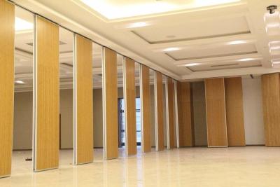 China Decorative Movable Wooden Soundproof Partition Wall Panel Thickness 100mm for sale